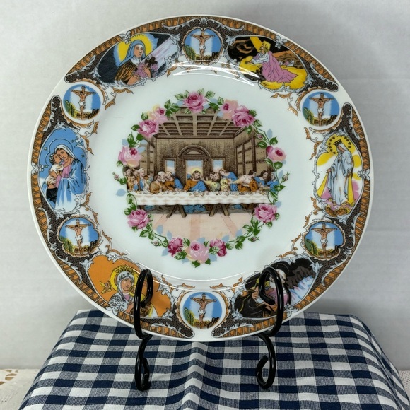 Dining | Vintage Last Supper Porcelain Plate | Poshmark